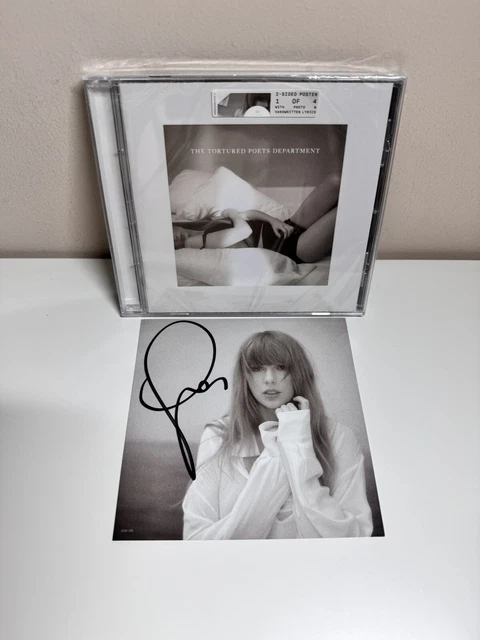 TAYLOR SWIFT THE Tortured Poets Department CD - Hand Signed Genuine ...