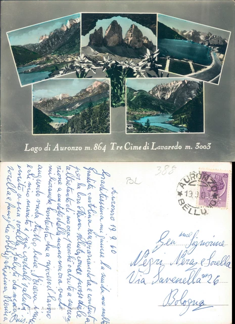 AURONZO DI CADORE,TRE Cime Di Lavaredo,Vedutine-F.g. -Veneto(Bl) N ...