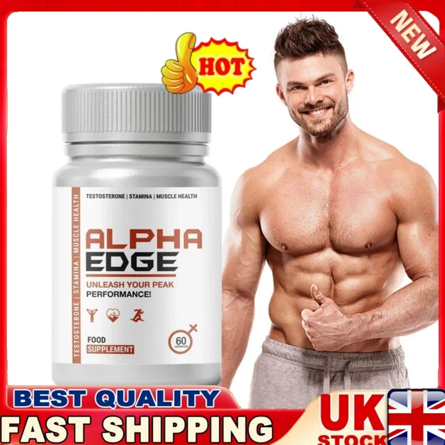 60 CAPSULES ALPHA Edge Male Supplement– Advanced Vitality & Energy ...