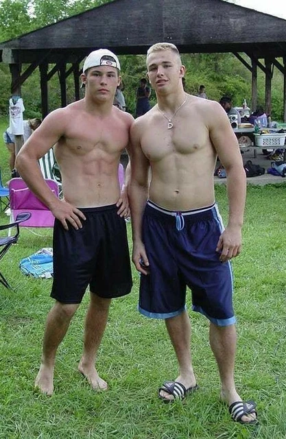 Shirtless Male Hot Beefcake Cute Muscular Frat Jock Hunks Men Photo 4x6