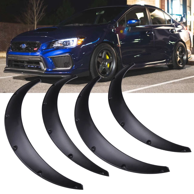 FLEX FENDER FLARES 4X4.5" Extra Wide Body Kit Wheel Arches For Subaru ...
