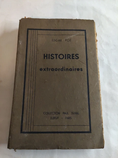 LIVRE CONTES EXTRAORDINAIRES traduction de Charles Baudelaire Paris ...