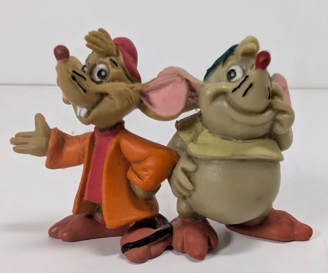 BULLYLAND DISNEY CINDERELLA Gus And Jaq Figure Hand Painted Cake Topper ...