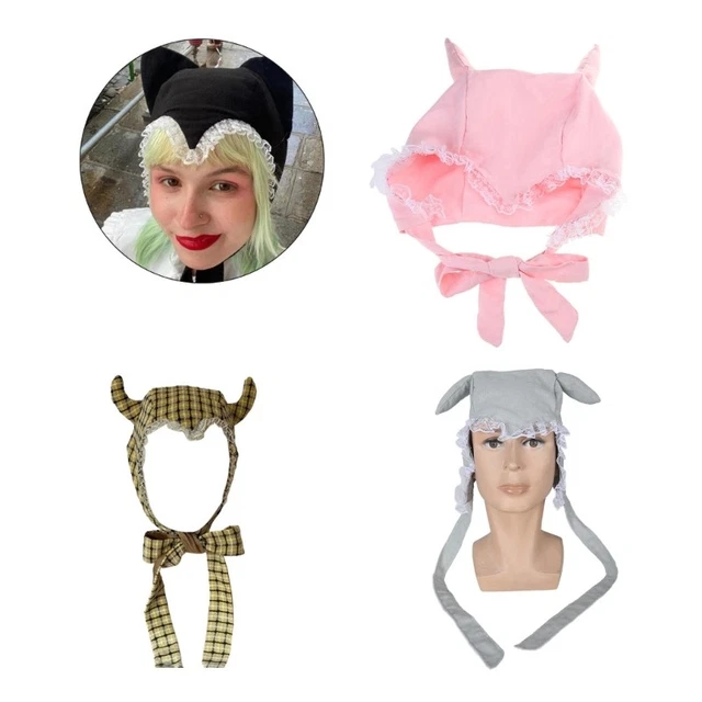 Adult Sexy Lace Caps Night Club Accessories Stage Props Female Role