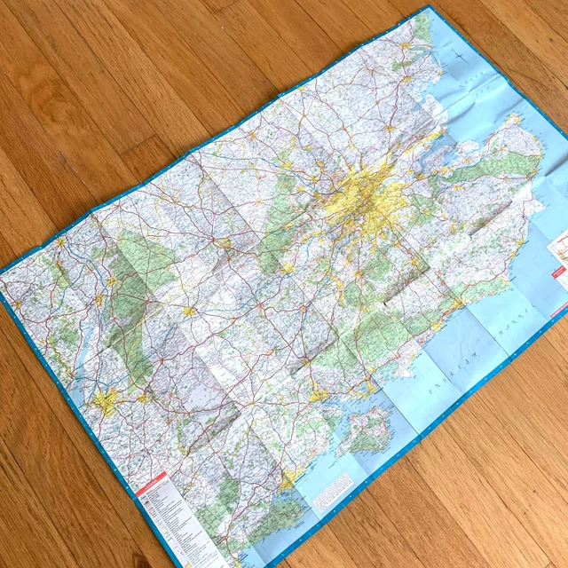 1971 LARGE ESSO Road Map South East England Vintage Historic Old ...