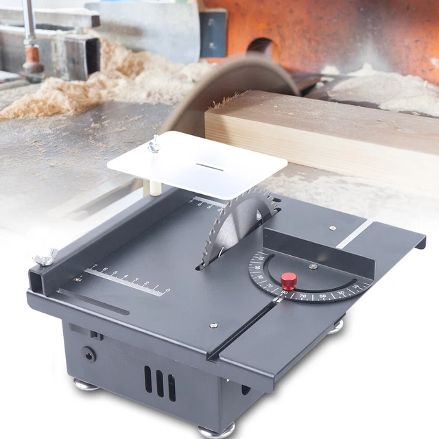 MINI ELECTRIC TABLE Saw Bench Circular Blade Woodworking Cutting Tool ...