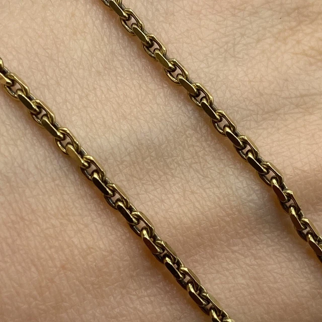 CABLE LINK CHAIN Necklace 9ct 9k Yellow Gold - 18" Inches £300.00 ...