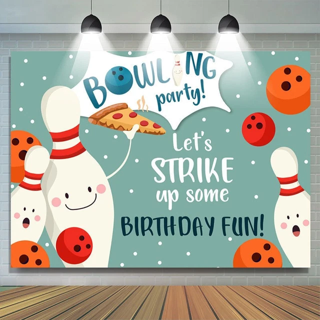 BOWLING PARTY LETS Strike Up Some Birthday Fun Backdrop $36.09 ...