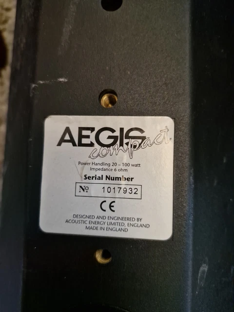 AEGIS COMPACT Acoustic Energy 100w Speakers £42.30 - PicClick UK