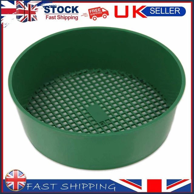 PLASTIC SOIL SIEVE Filter Mesh for Plant Soil Stone Sifting Home Garden ...