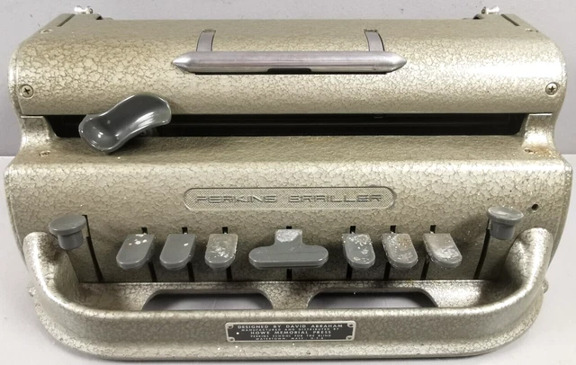 MACHINE A ECRIRE Braille PERKINS BRAILLER David ABRAHAM Howe Memorial ...