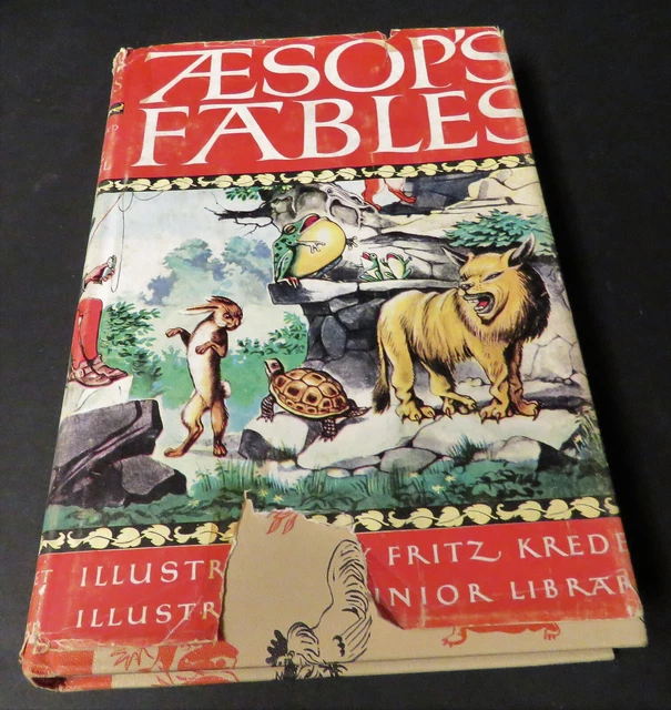 AESOP'S FABLES ILLUSTRATED Junior Library Drawings by Fritz Kredel 1947 ...