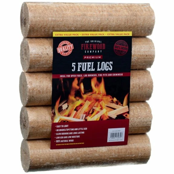 THE ORIGINAL FIREWOOD Company Fuel Logs 5pk £8.99 - PicClick UK