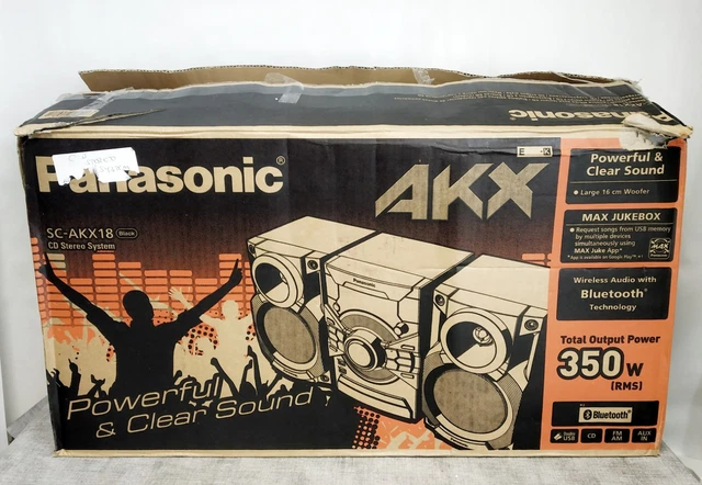 PANASONIC SA-AKX18 MINI Hi Fi System With Bluetooth - Opened, Never ...