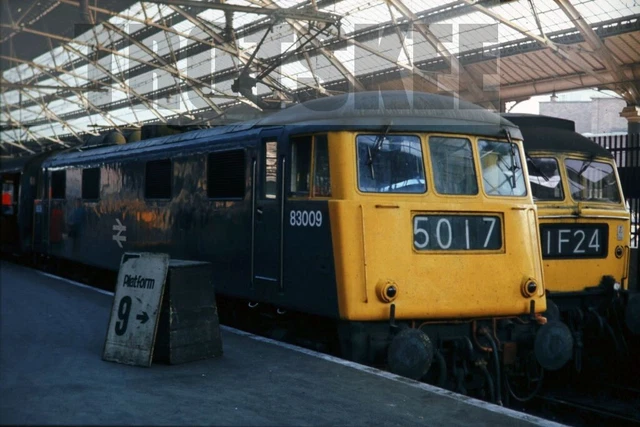 35MM SLIDE BR British Rail Electric Loco Class 83 83009 Liverpool 1975 ...