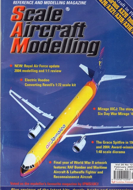 SCALE AIRCRAFT MODELLING Magazine-February 2005-Airbus A320 Family £4. ...