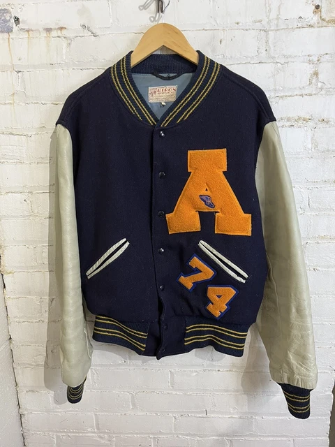 VINTAGE 70S APPLETON west letterman jacket ripon jacket patches vtg $40 ...