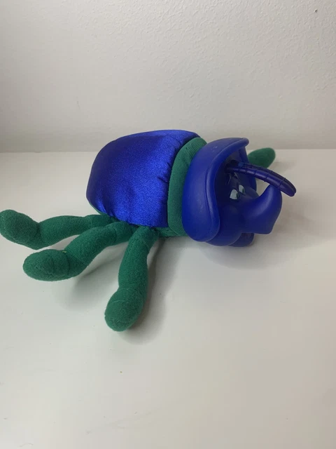 VINTAGE MATTEL PIXAR Disney A Bugs Life Blue DIM Beetle 5'' Plush toy £ ...