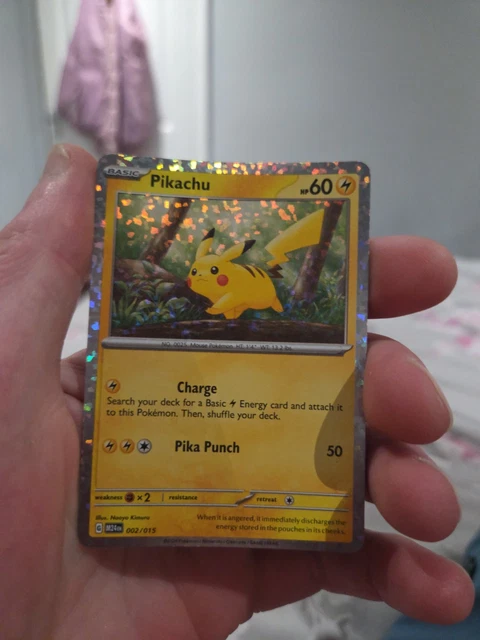 CARD PIKACHU NEW 2025 McDonalds Happy Meal Holo Pokémon Card 002/015 £ ...