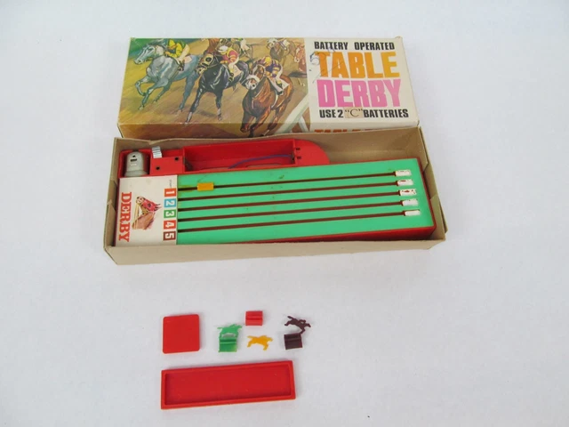 VINTAGE EMPIRE TABLE Derby Battery Operated Horse Racing Board Game ...