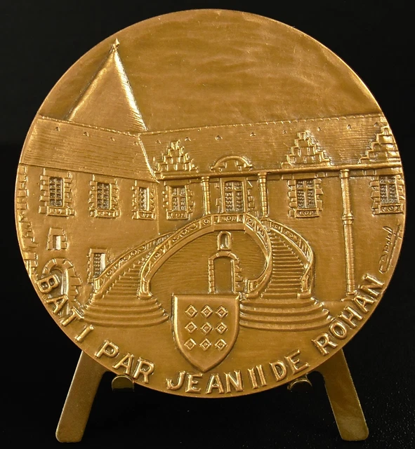 MÉDAILLE CHÂTEAU DES Ducs de Rohan Jean II Pontivy Morbihan Bretagne ...