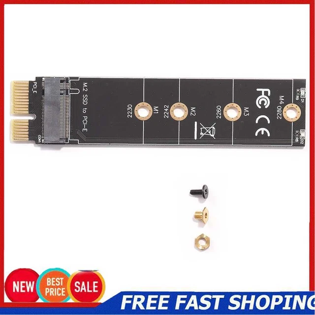 PCIE TO M2 Adapter NVMe SSD M.2 PCIE M Key Reader Supports 2230 2242 ...