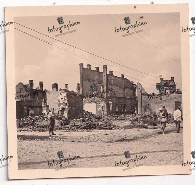 ORGINAL FOTO 2. Weltkrieg Ukraine Belaja Zerkow Zerstörungen Trümmer ...