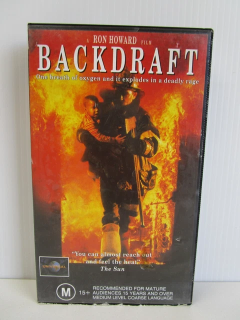 BACKDRAFT, RON HOWARD, VHS Tape, Vintage Video, Movie M, 1991 $22.95 - PicClick AU