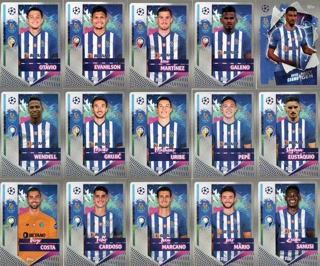 TOPPS UEFA CHAMPIONS League 2022/2023 FC Porto alle 15 Basis Sticker ...
