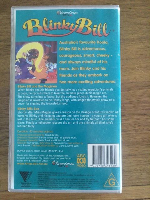 &BLINKY BILL & The Magician" 2001 Animation VHS *ABC Video* Cartoon RARE $13.00 - PicClick AU