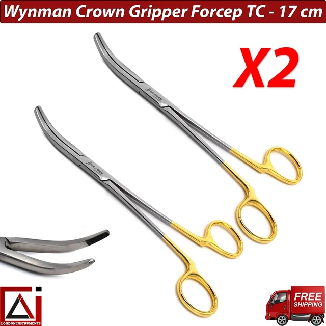 WYNMAN CROWN REMOVER Gripper Forceps Tc 17 Cm Surgical Dental Gripping ...