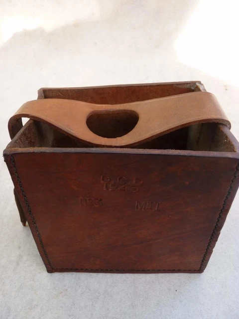 WW2 AUSTRALIAN ARMY Engineers Leather Blasting Box - Dated 1943 £60.66 ...