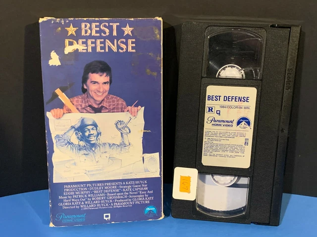 VHS BEST DEFENSE (Paramount, 1985) Comedy Eddie Murphy Dudley Moore ...