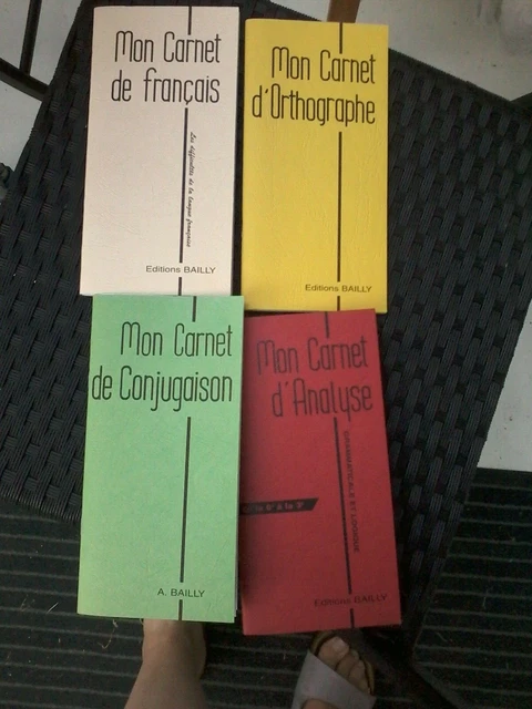 MON CARNET DE Français, de Conjugaison, d'orthographe et d'analyse Ed ...
