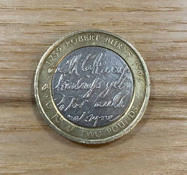 1759 ROBERT BURNS 2 Pound Coin £1,300.00 - PicClick UK