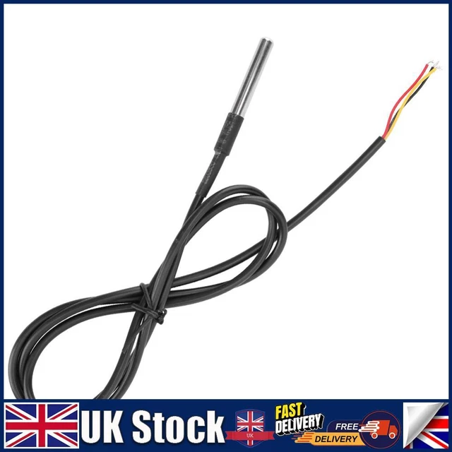 DS18B20 DIGITAL TEMPERATURE Sensor Stainless Steel Temperature Probe ...
