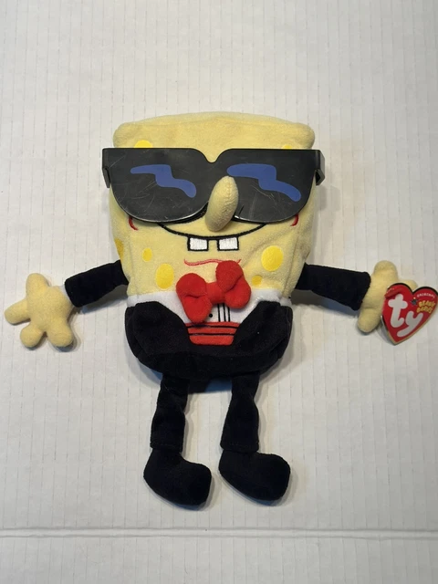 TY ORIGINAL BEANIE Babies Nickelodeon Spongebob Squarepants Tuxedo ...