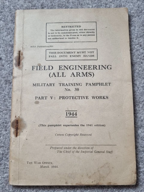 WW2 BRITISH ARMY MILITARY TRAINING Pamphlet No. 30 Part V Protective ...