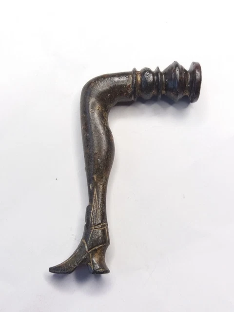 POST MEDIEVAL GEORGIAN Ladies Leg In Boot Pipe Tamper Metal Detecting ...
