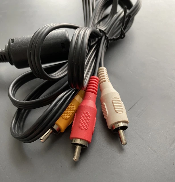 SONY PLAYSTATION PS1 PS2 PS3 AV Cable Original OEM RCA Video Composite ...