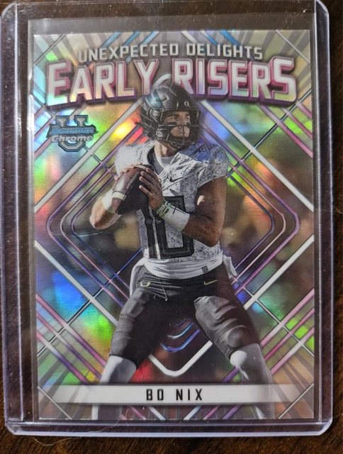 BO NIX - RÉFRACTEUR EARLY RISERS - 2023 Bowman U Chrome Football #ER-9 ...