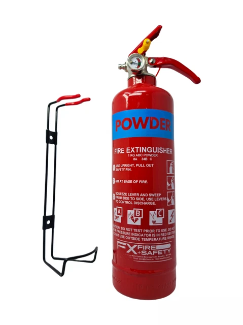 1kg Fire Extinguisher Bsi Kite Marked Dry Powder Abc Home Office Car Kitchen £2399 Picclick Uk