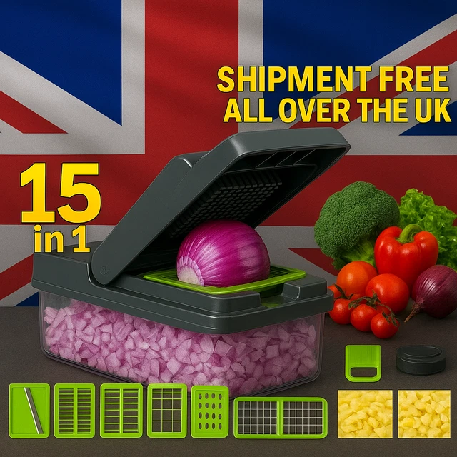 VEGETABLE CHOPPER SALAD Fruit Vegetable Food Chopper Slicer Cutter ...