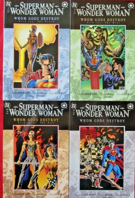 SUPERMAN * WONDER Woman Complete Set 1-4 Elseworlds $4.95 Deluxe 1997 ...