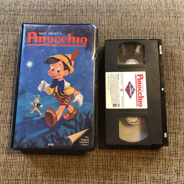 WALT DISNEY PINOCCHIO BLACK DIAMOND VHS 1985 Black Clamshell £17.05 ...