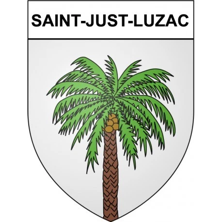 SAINT-JUST-LUZAC 17 VILLE Stickers blason autocollant adhésif Taille:17 cm EUR 6,99 - PicClick FR