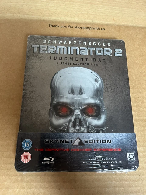 TERMINATOR 2 (SKYNET EDITION) UK Reg B BLU-RAY STEELBOOK NEW & SEALED ...