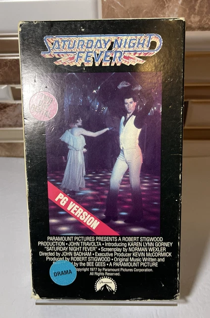 SATURDAY NIGHT FEVER RATED R Early 1977 VHS Tape Rare Paramount ...