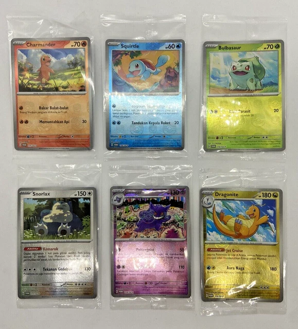 POKEMON INDONESIA CHARMANDER Squirtle Bulba Snorlax Gengar Dragonite ...