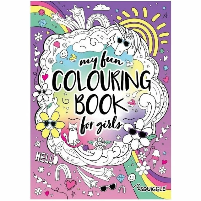 COLOURING FUN GIRLS - Kids Colouring Book In A4 Fun Images Cool School ...